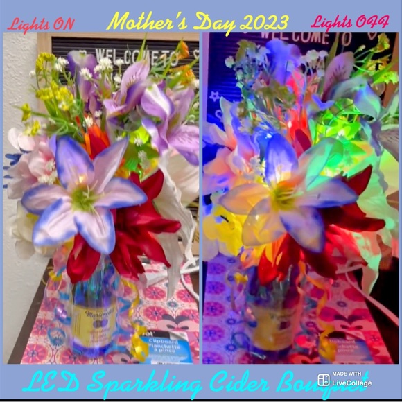 Melanin Elegance | Accents | Sparkling Cider Illuminated Flower Bouquet ...